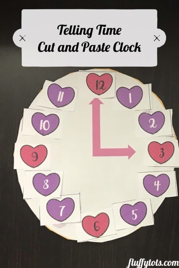 Valentine Printable Worksheets for Preschool : Valentine Clocks ...