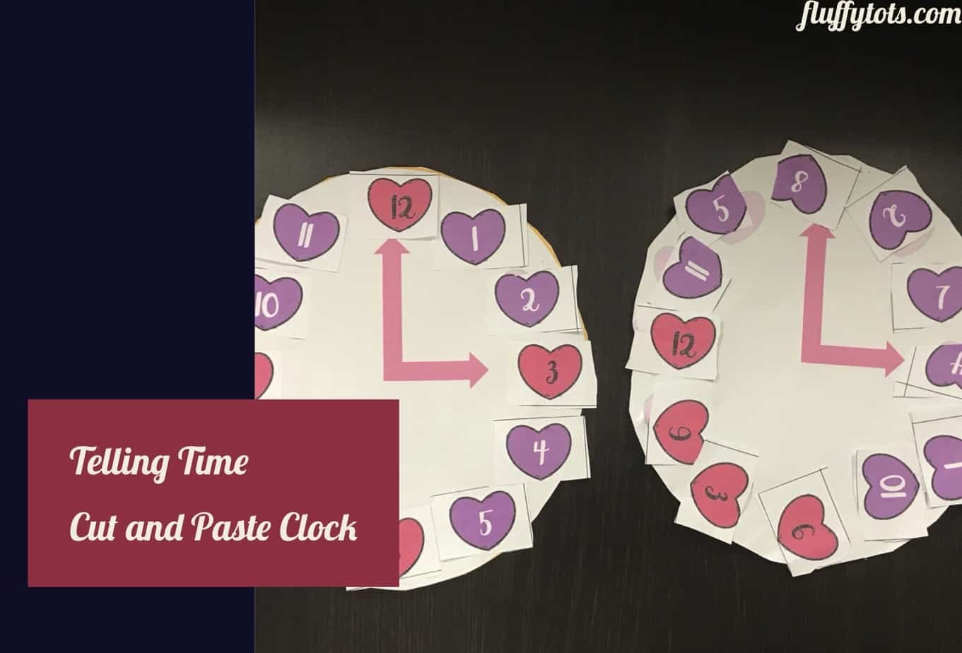 Valentine Printable Worksheets for Preschool : Valentine Clocks ...