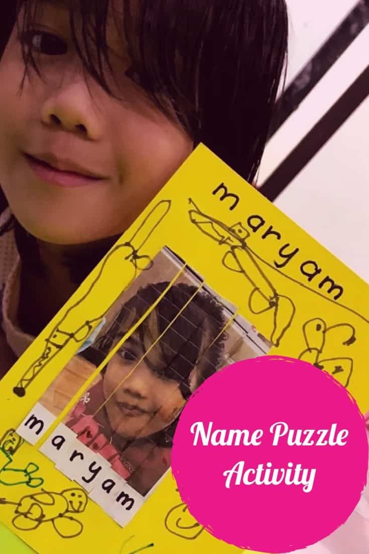 Name Puzzle Activity To Help Kids Recognize Letters In Their Name ...