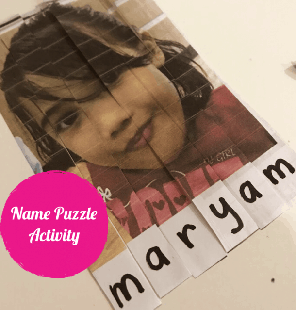 Name Puzzle Activity To Help Kids Recognize Letters In Their Name ...