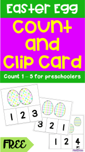 Easter Jellybean Count and Clip Cards : FREE 12 Colorful Clip Cards ...