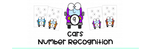 Cars Number Recognition Printables : FREE 10 Number Cards - FluffyTots