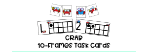 Crabs 10-Frames Task Cards : FREE 10-Frames Crabs - FluffyTots