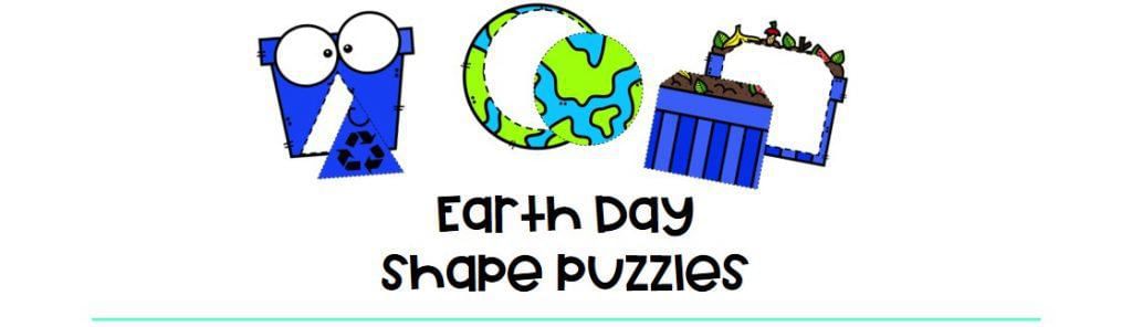 Earth Day Shape Matching Printables - FluffyTots