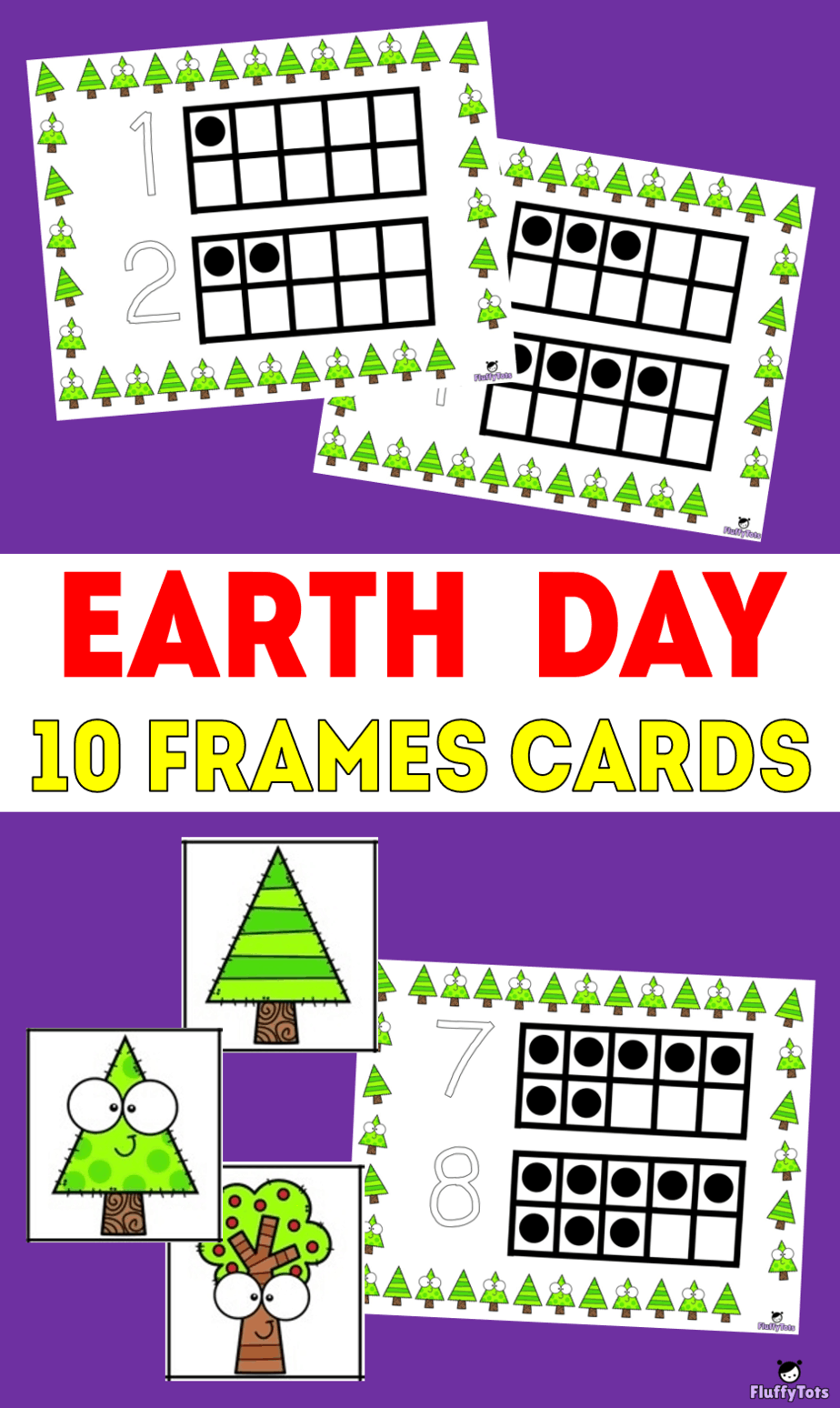 Earth Day Math Activities for Preschoolers : FREE 10-Frames Printables ...