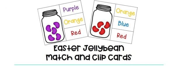 Easy Easter Jellybean AB Pattern Worksheets - FluffyTots