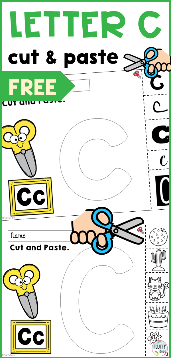 Fun Letter C Printables : 3 Beginning Sounds Activities - FluffyTots