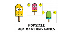 Popsicle Letter Activities - FluffyTots
