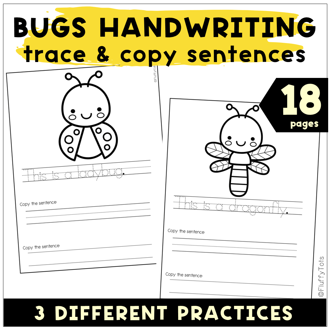 Bugs Word Wall : FREE 12 Bugs Vocabulary - FluffyTots