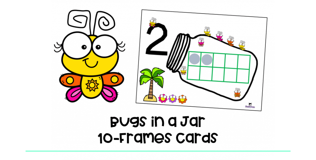 Bugs 10-Frames : FREE 10 Low Prep Task Cards - FluffyTots