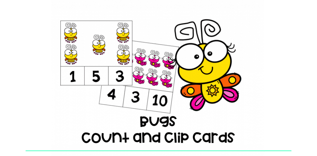 Bugs Count and Clip Cards : FREE 16 Low Prep Exciting Clip Cards ...