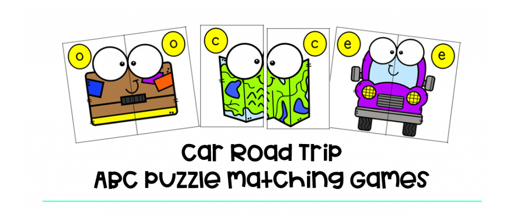 Car Printable - Letter Matching Printable - FluffyTots
