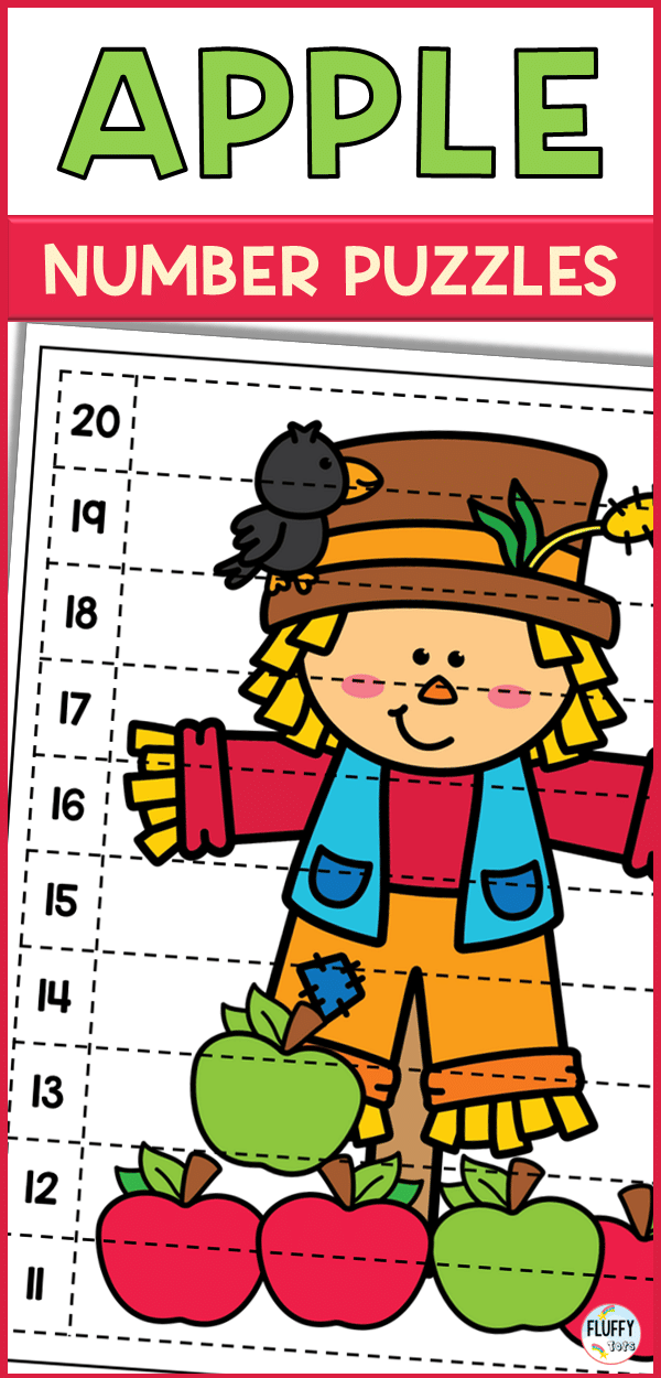 Apple Number Puzzles : FREE 5 Exciting Number Puzzles - FluffyTots