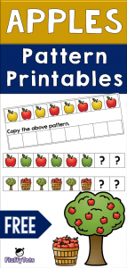 Apple Patterns Printables : FREE 4 ABAB Patterns - FluffyTots