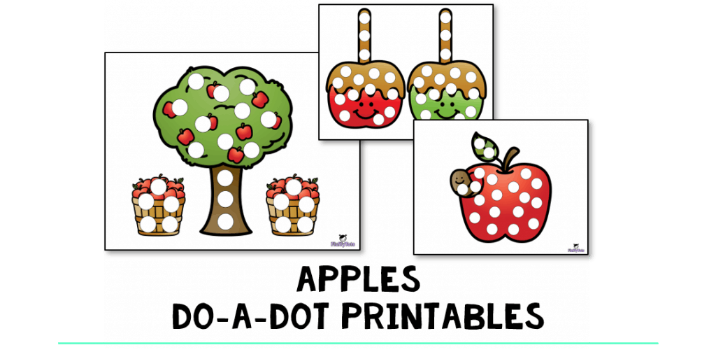Apple Tracing Printables: FREE 6 Fun Tracing Apples - FluffyTots
