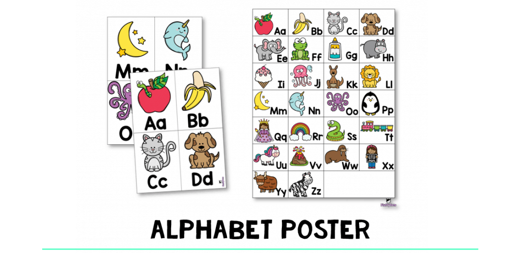 Back to School Alphabet Poster : FREE 2 Types of Alphabet Posters ...