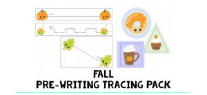 Fall Pre-Writing Tracing Pack : FREE 9 Pages of Pre-Writing Tracing ...
