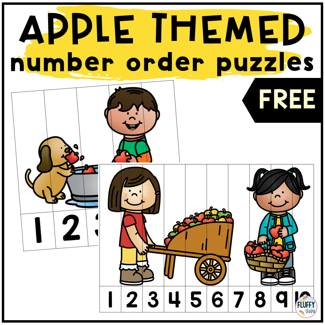 Apple Number Puzzles : FREE 5 Exciting Number Puzzles - FluffyTots