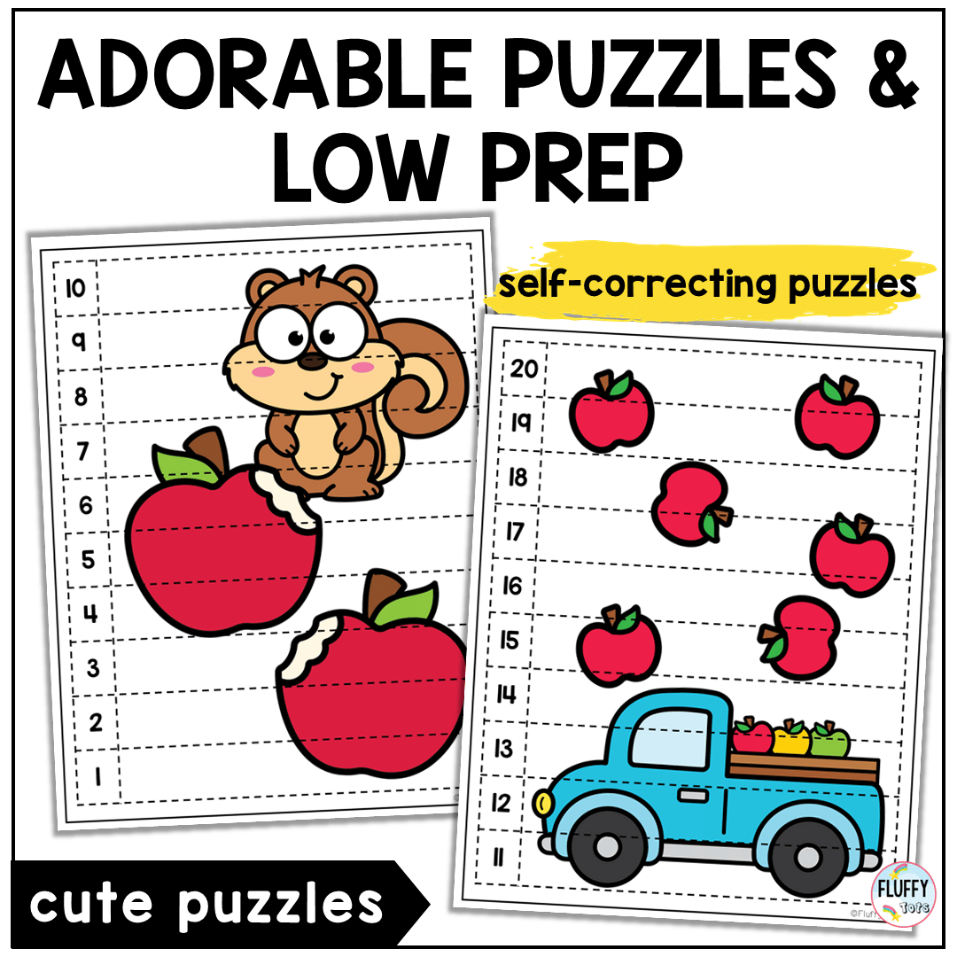 Apple Number Puzzles : FREE 5 Exciting Number Puzzles - FluffyTots