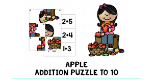 Apple Addition to 10 Puzzle : Exciting Puzzle to Practice Addition ...