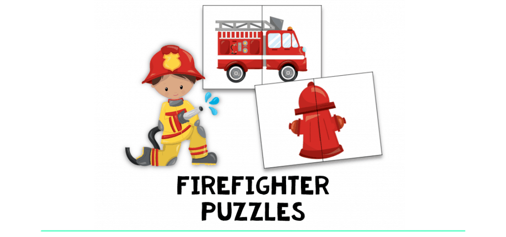 Firefighter Puzzles : FREE 4 Exciting Puzzles - FluffyTots