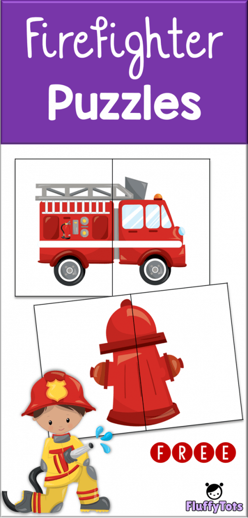 Firefighter Puzzles : FREE 4 Exciting Puzzles - FluffyTots