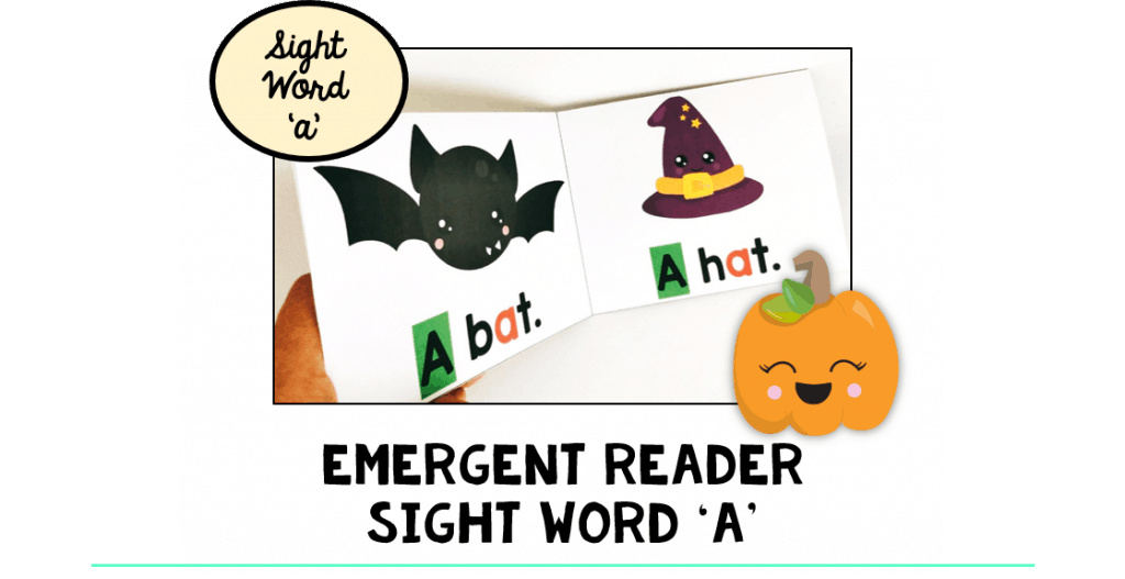 Halloween Emergent Reader Sight Word 'a' : FREE 2 Readers - FluffyTots