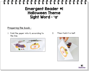 Halloween Emergent Reader Sight Word 'a' : FREE 2 Readers - FluffyTots
