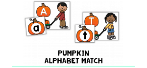 Pumpkin Alphabet Match : FREE 26 Letters - FluffyTots