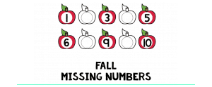 Fall Missing Numbers Printables : FREE 2 Sets of Missing Numbers ...