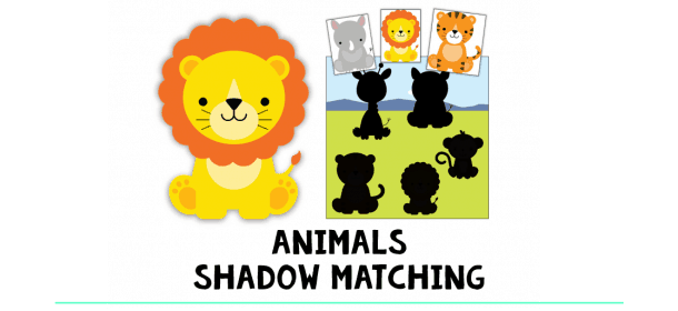 Fun Animal Shadow Matching Worksheets - FluffyTots