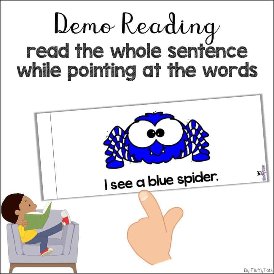 Spider Color Emergent Reader : FREE 8 Color Words - FluffyTots