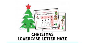 Christmas Letter Maze : Easy No-Prep 26 Letter Recognition Activity ...