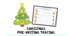 Christmas Pre-Writing Tracing Printables : FREE 5 Pages of Diagonal and ...