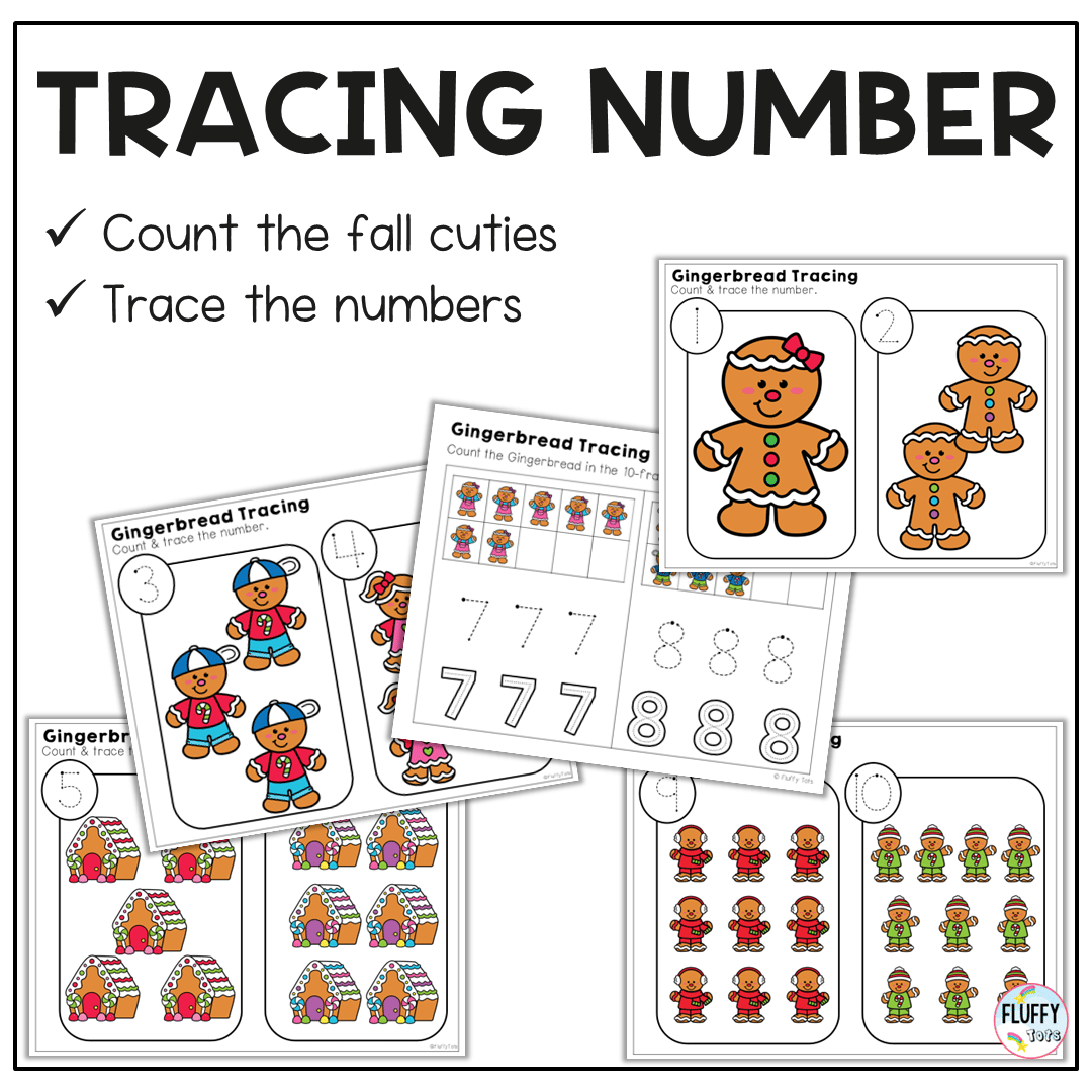 Yummy 60+ Pages of Gingerbread Man Tracing Printable : Easy to Use ...