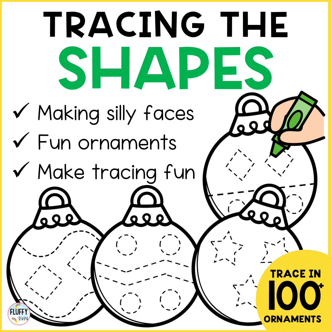 Christmas Ornaments Tracing Printables : FREE 6 Fun Tracing Ornaments ...