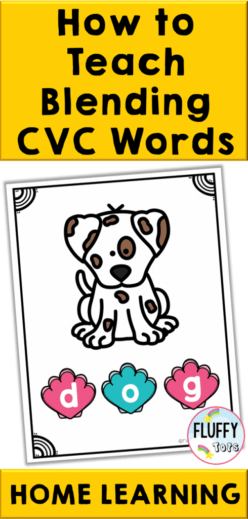 How to Teach Blending CVC Words : 2 Easy Simple Steps - FluffyTots