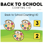 Back to School Boom Cards : FREE Counting 1-10 Activities - FluffyTots