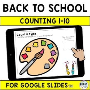Back to School Boom Cards : FREE Counting 1-10 Activities - FluffyTots