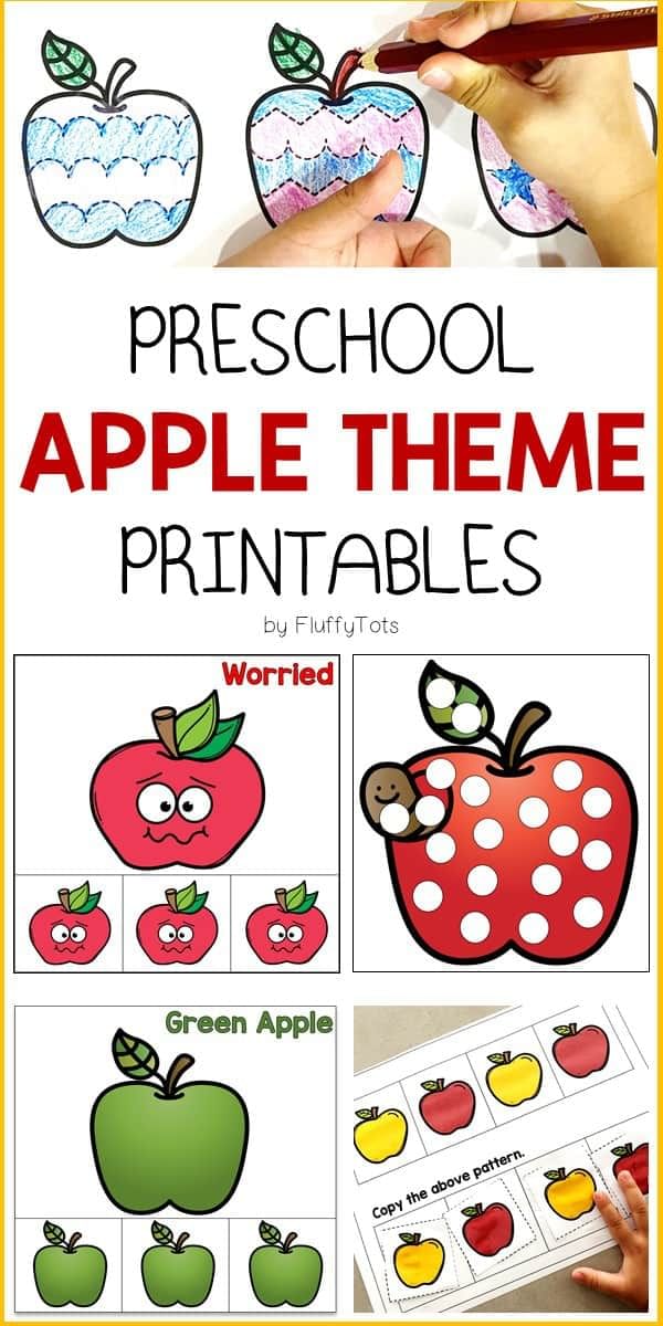 11 FREE Apple Themed Printable and Apple Lesson Plan for Preschool and ...