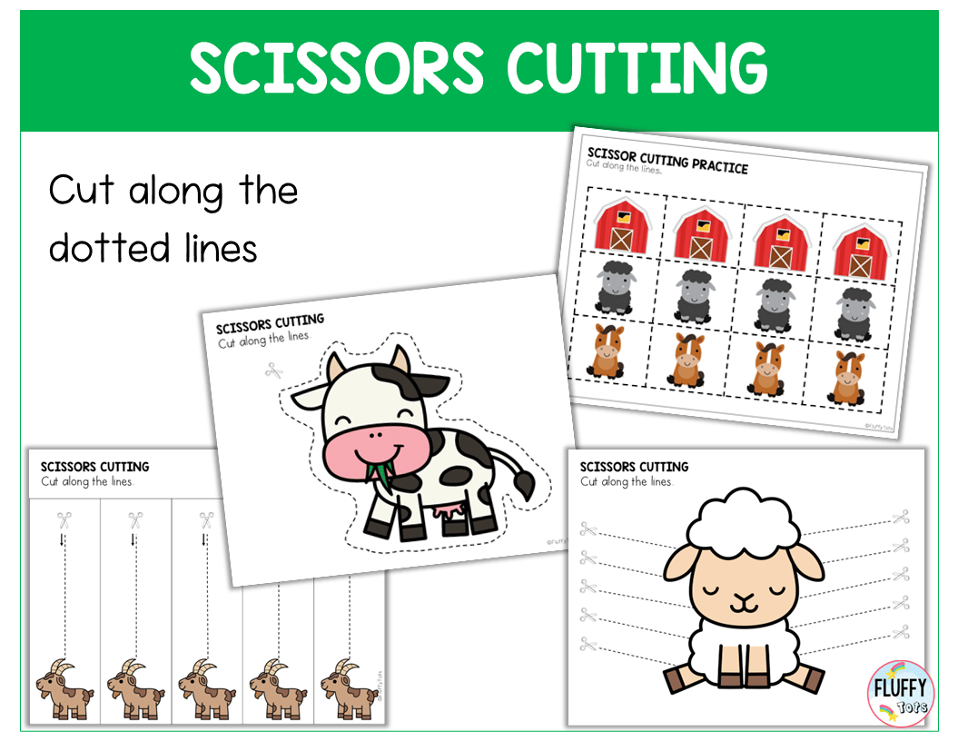100+ Pages of Cute Farm Animals Worksheet Activities for Fun Farm Book ...