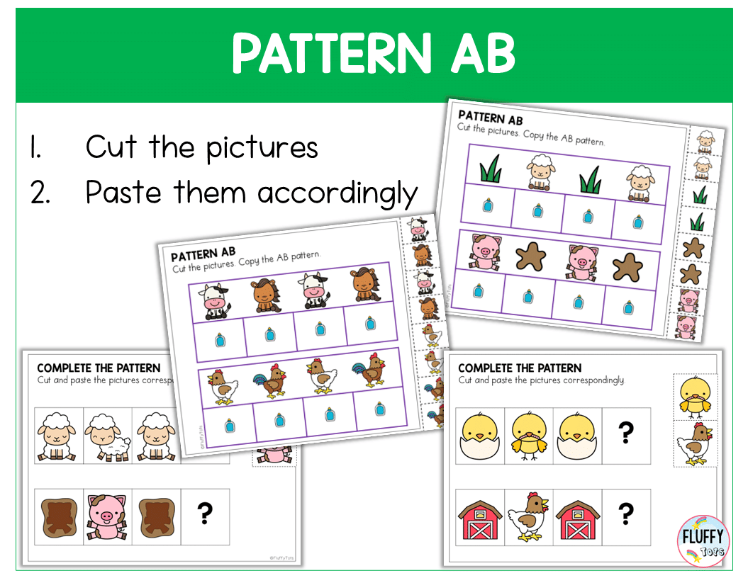 100+ Pages of Cute Farm Animals Worksheet Activities for Fun Farm Book ...