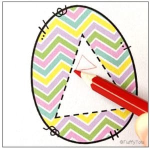 Fun Easter Egg Printable Shape Sorting Activity - FluffyTots