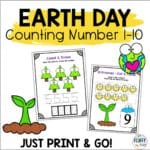 Earth Day Math Activities for Preschoolers : FREE 10-Frames Printables ...