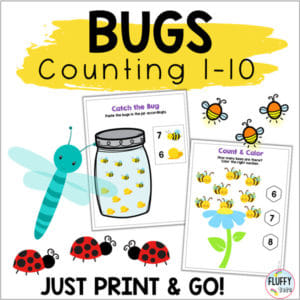 How to Differentiate Your Teaching with 4 Bugs Counting Activities ...