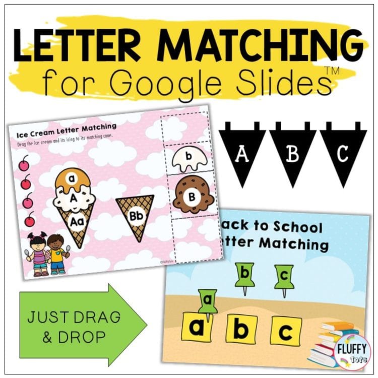 Fun Letter Matching for Google Slides™ : Drag & Drop Activities ...