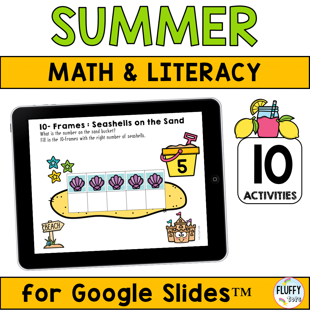 Fun Counting Activities for Google Slides™ : 10-Frames Counting ...