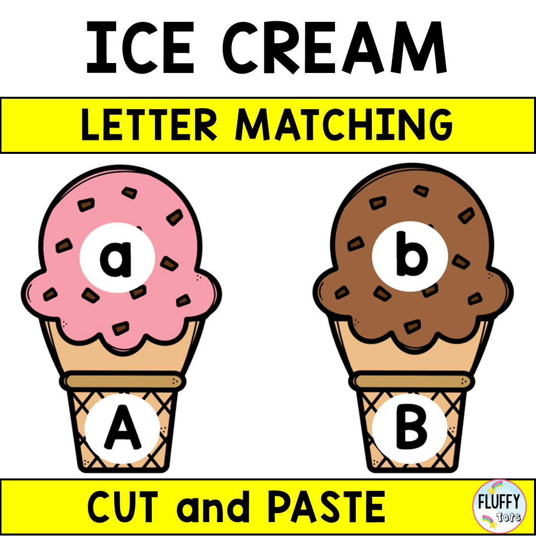 Watermelon ABC Matching Printables - FluffyTots