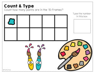 Fun Counting Activities for Google Slides™ : 10-Frames Counting ...