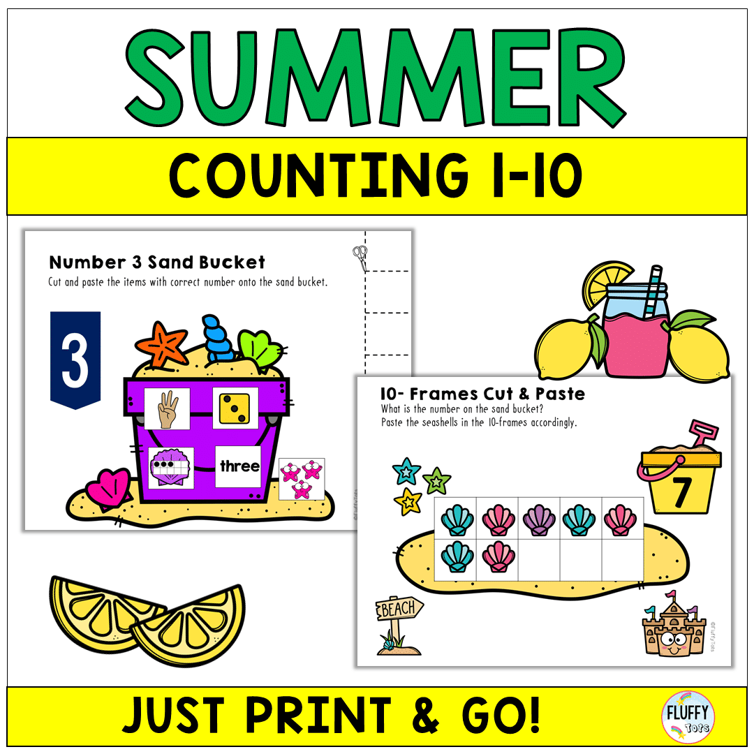 Lemonade Count and Clip Cards : FREE 20 Exciting Clip Cards - FluffyTots